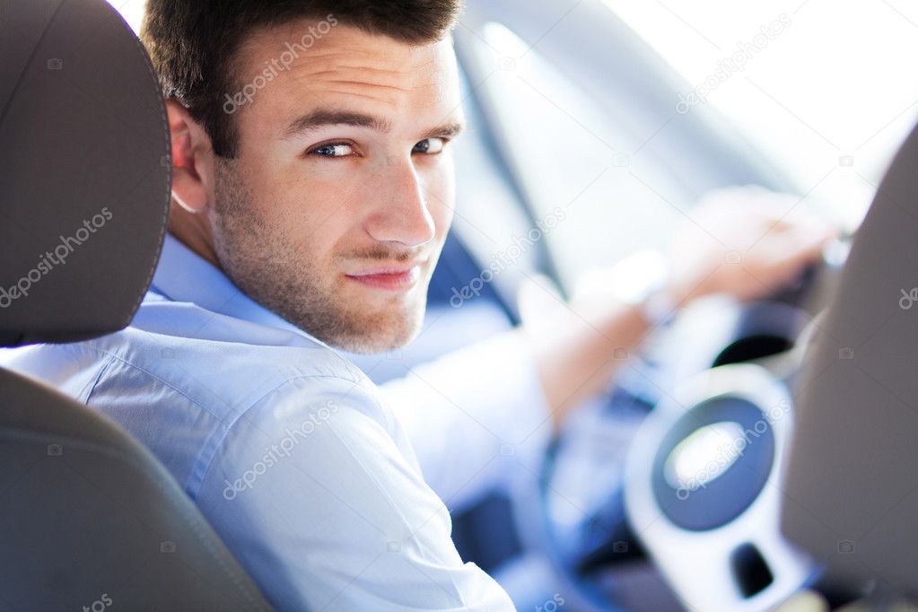Man driving a car — Stock Photo © pikselstock #29540523 Man driving a car — Stock Photo © pikselstock #29540523