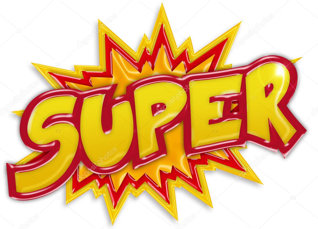 Explosive super label isolated on white background Stock Illustration ...