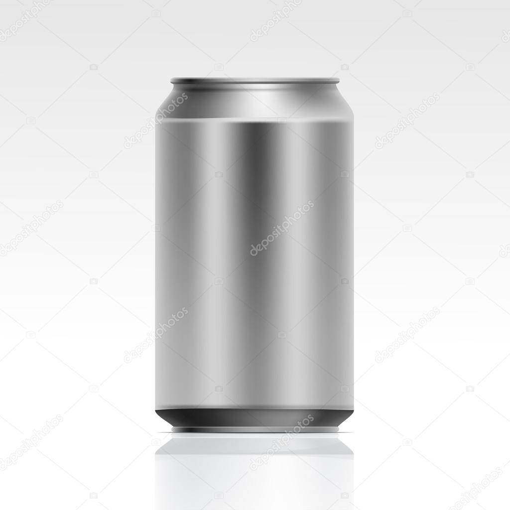 Vector Realistic Metal Can — Stock Vector © Zonda #26013683