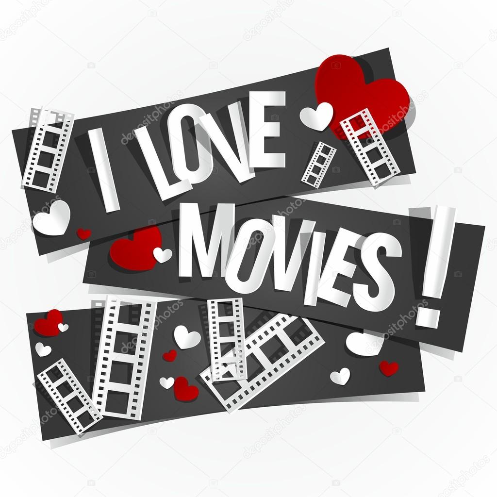 I Love Movies — Stock Vector © nicousnake #41861985