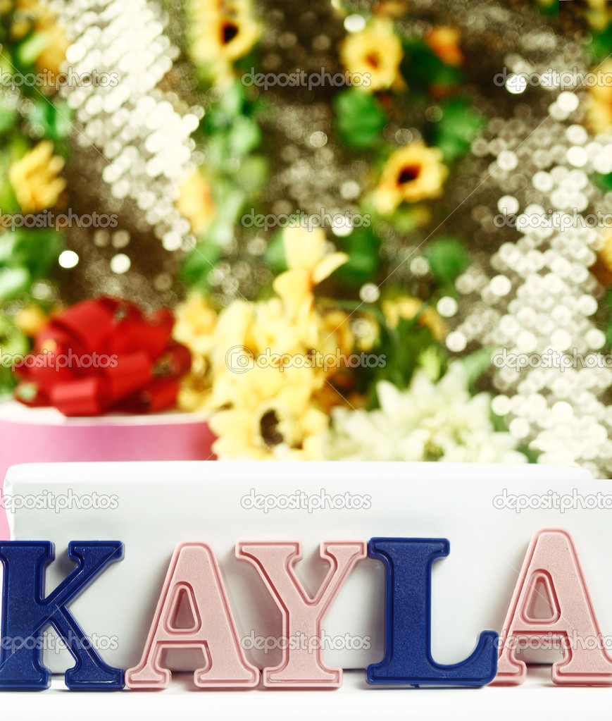 The Name Kayla In Glitter