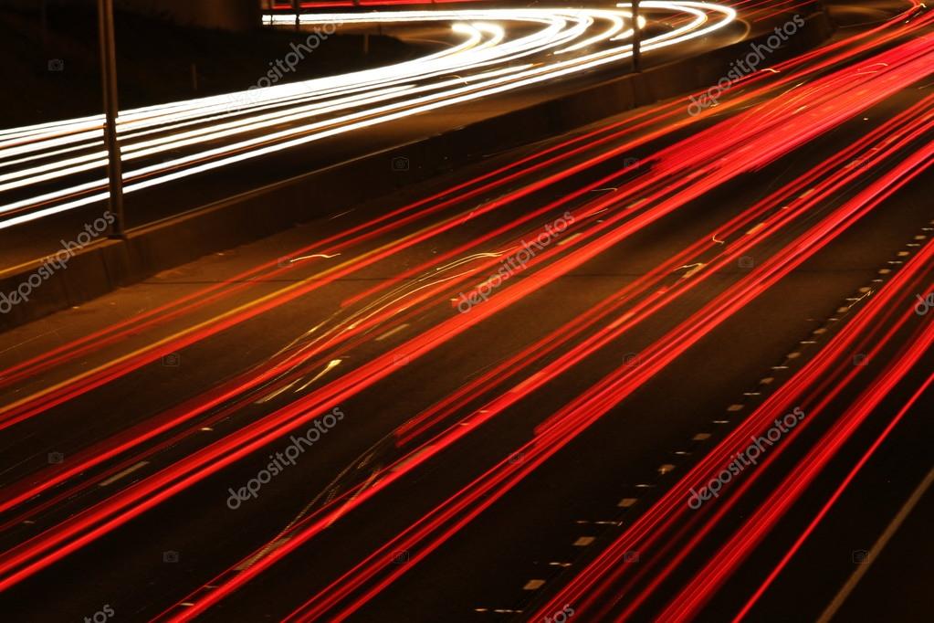 Lightlines On A Highway Stock Photo by ©tethysimaging 29981457