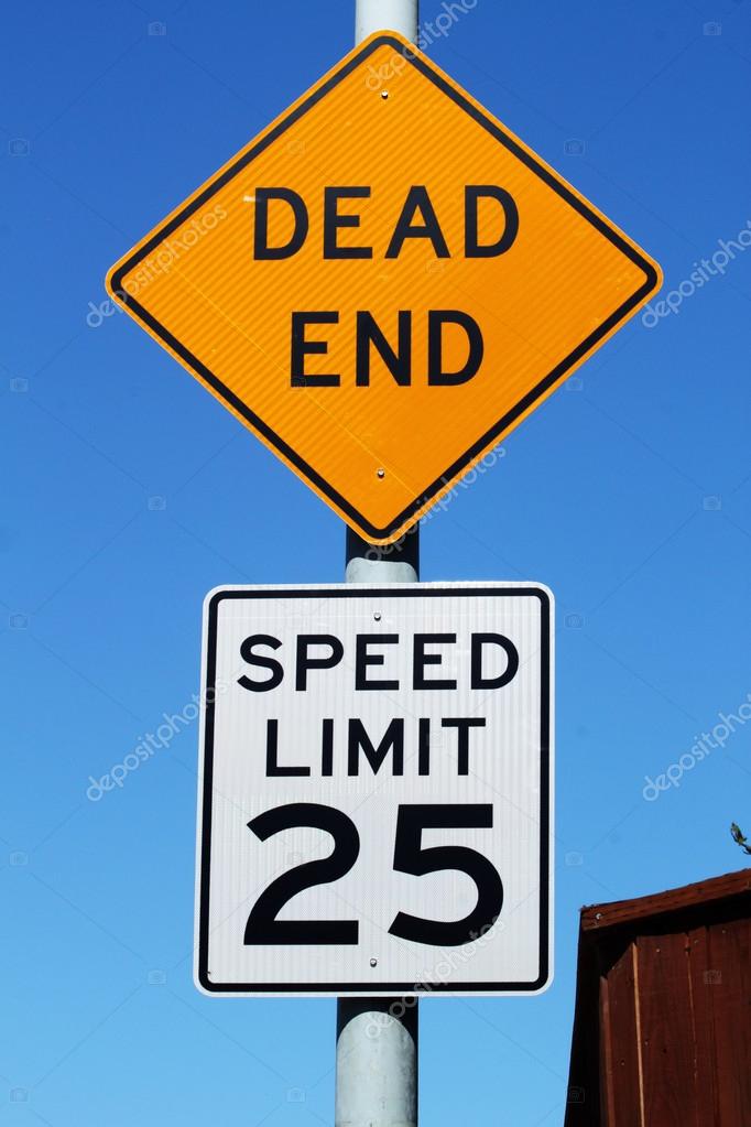 Dead End And Speed Sign — Stock Photo © tethysimaging #31233177