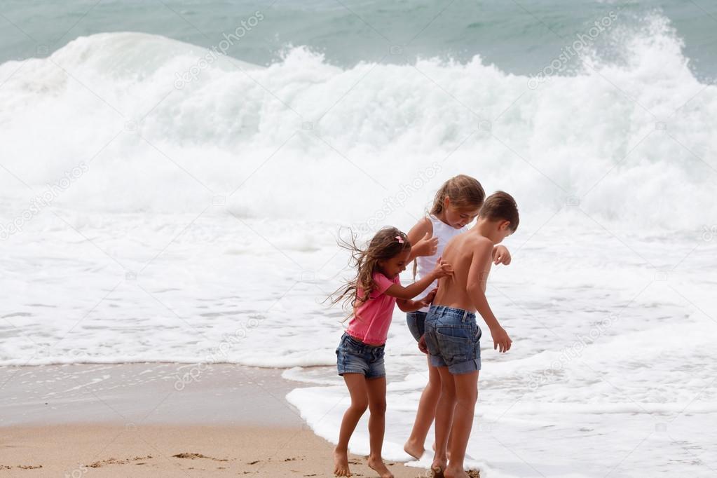 Children on the beach — Stock Photo © waldru #36296853