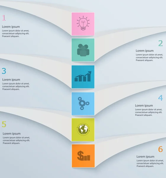 Infographics template with stepwise structure, 3d columns of gro Stock ...