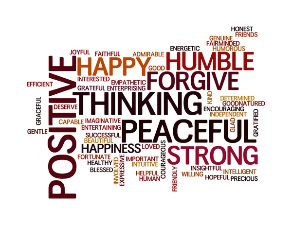 Positive words info text graphics and arrangement concept Stock Photo ...