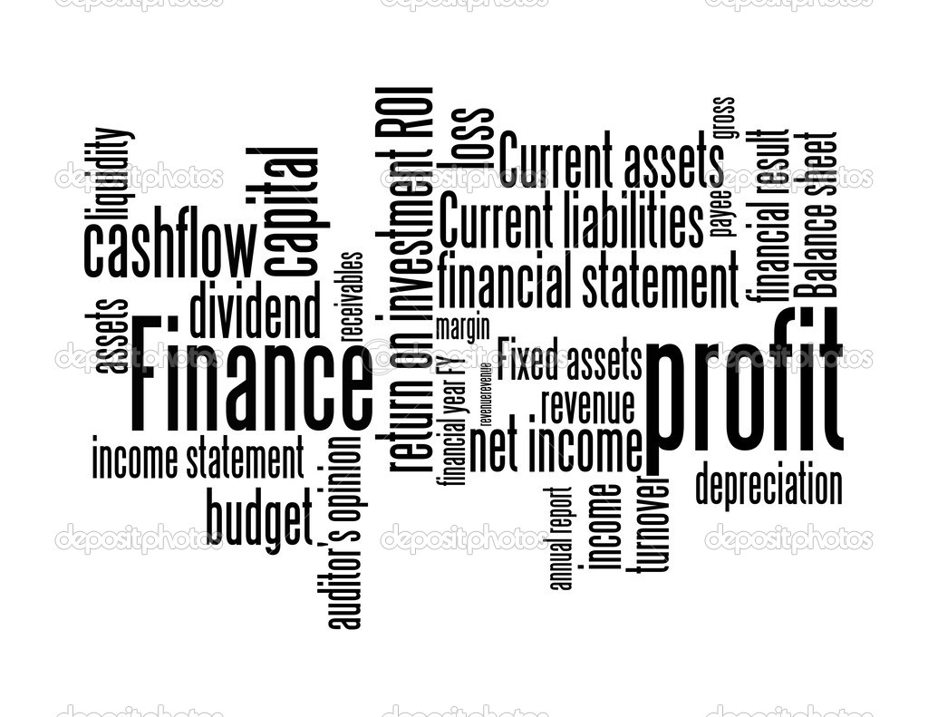 Finance terms and lingo info text graphics and arrangement word clouds ...