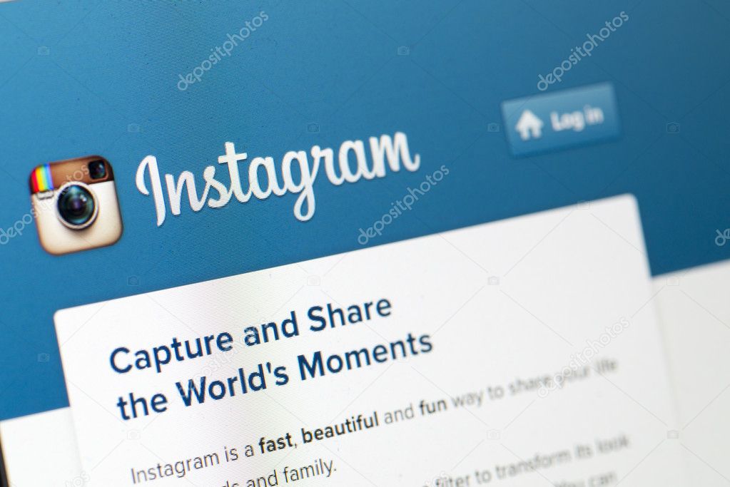 Screen capture of Instagram log in website in Kuala Lumpur, Malaysia ...