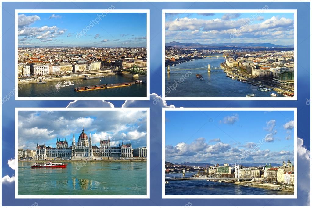 Collage of landmarks of Budapest, Hungary Stock Photo by ©deb-37 39828289