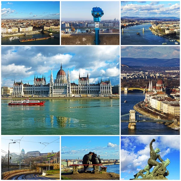 Collage of landmarks of Budapest, Hungary Stock Photo by ©deb-37 39828289