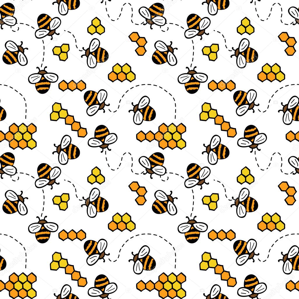 Cute Honey Bee Wallpaper