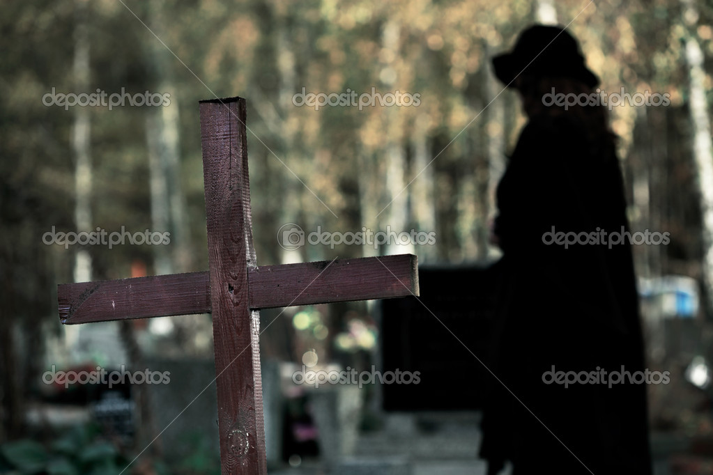 Evening at cemetery Stock Photo by ©photographee.eu 34381387