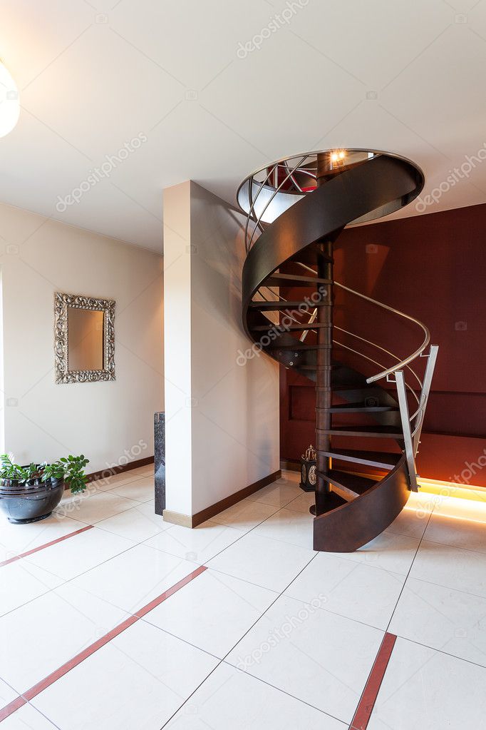 Black spiral stairs Stock Photo by ©photographee.eu 38310651