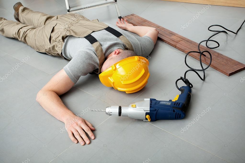 Workman injured at work — Stock Photo © photographee.eu #38313515