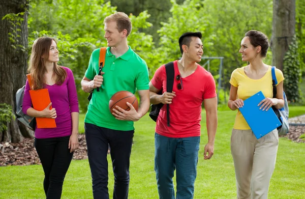 Friends coming back home - Stock Image - Everypixel