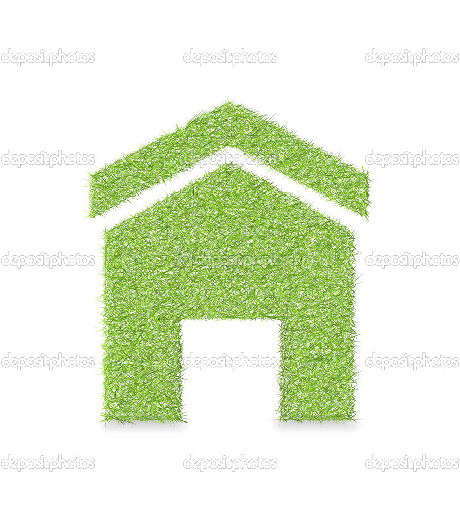 Grassy house Stock Vector Image by ©tandaV #24001977