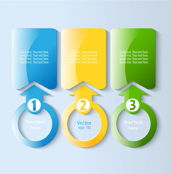 Next step arrow boxes — Stock Vector © tandaV #24712633