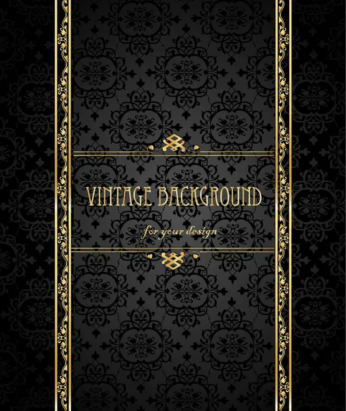 Vintage background, antique, beautiful old paper, card, ornate cover ...