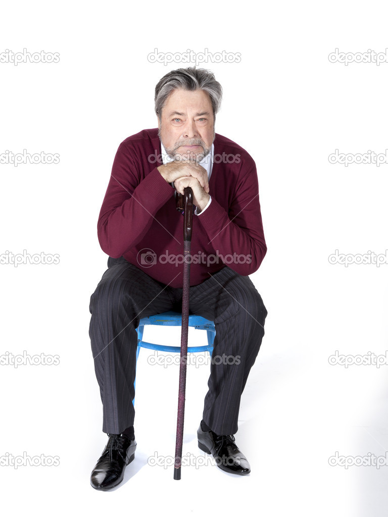 Old man with a cane Stock Photo by ©sdigitall 26179649