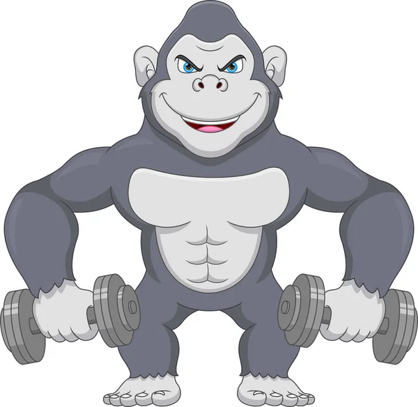 Muscular Monkey Cartoon