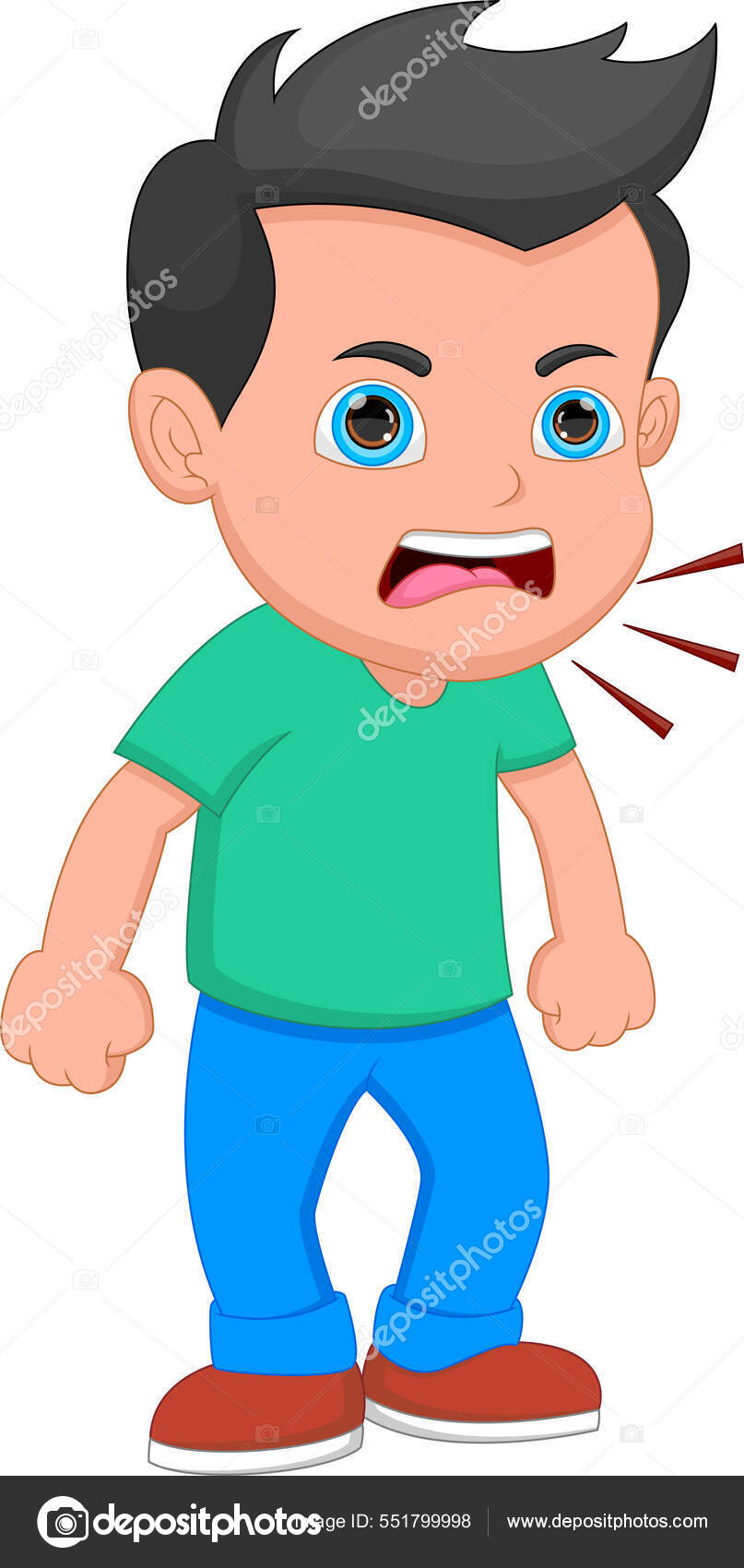 Mean Boy Clipart