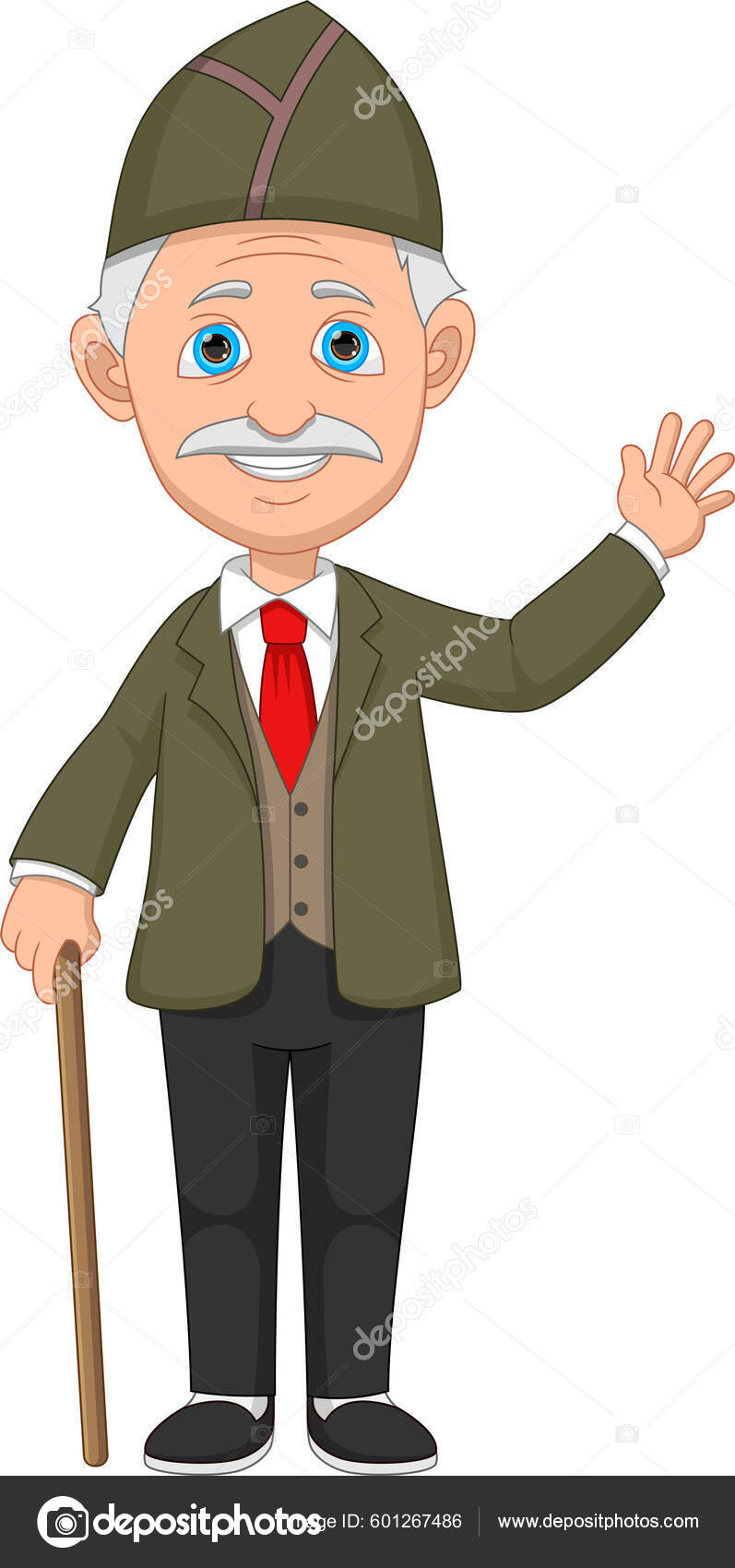 Old Man Dancing Clipart Icons