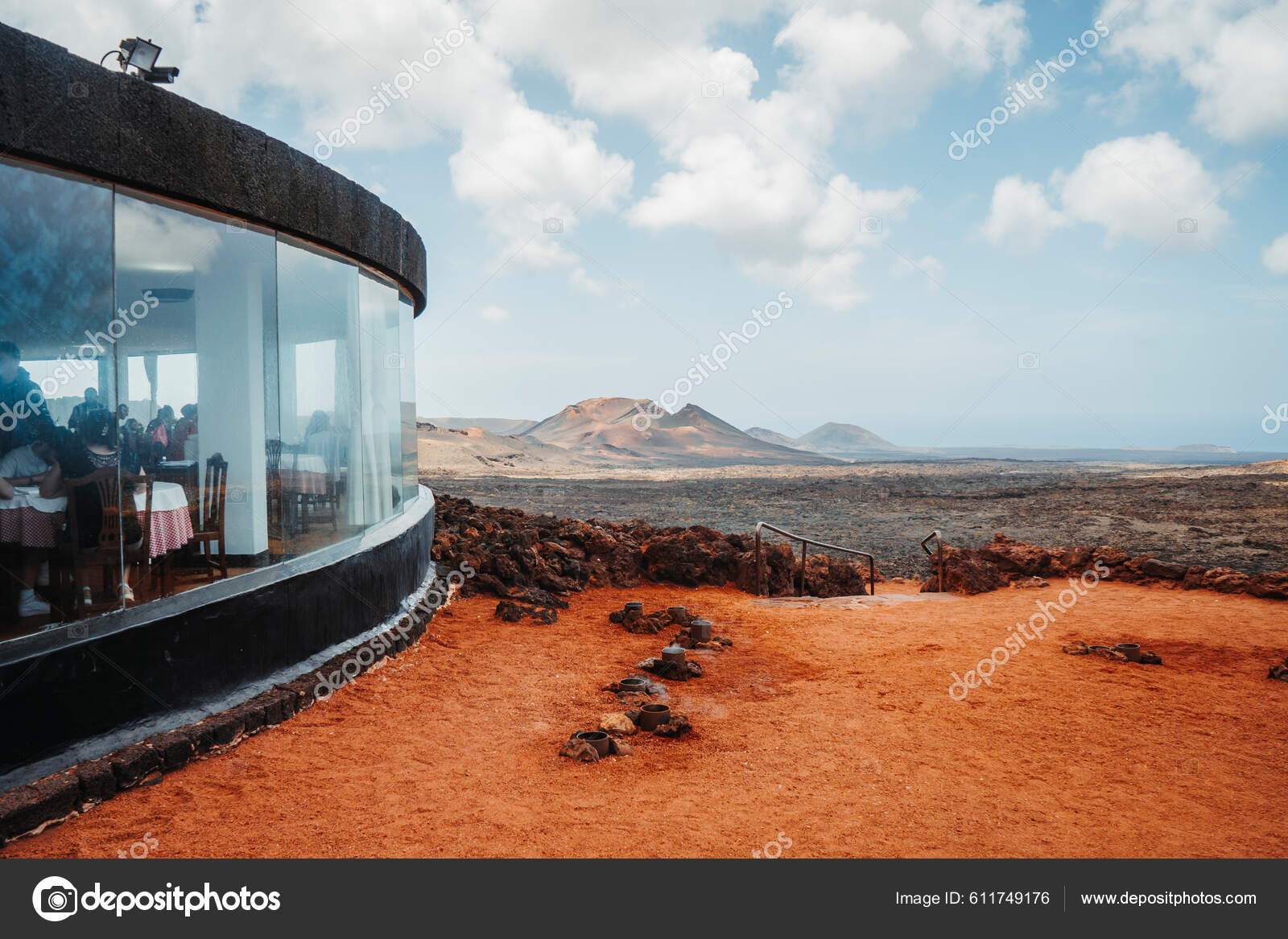 Panoramic View Visitor Center Holes Ground Restaurant Timanfaya ...