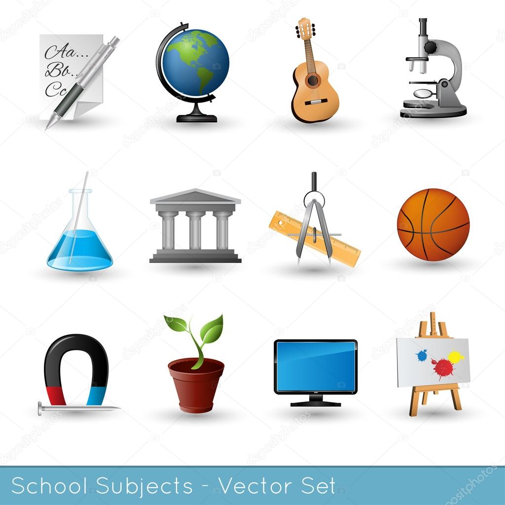 School Subjects Stock Vector by ©andrejco 39559301
