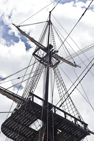 Mast of old sailing ship ⬇ Stock Photo, Image by © Kuassar #27132005