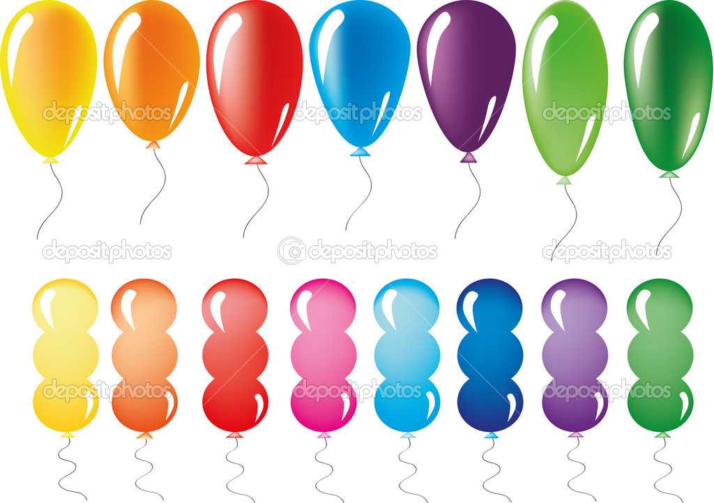 Conjunto de globos Vector de stock #29967429 de ©kirovkat