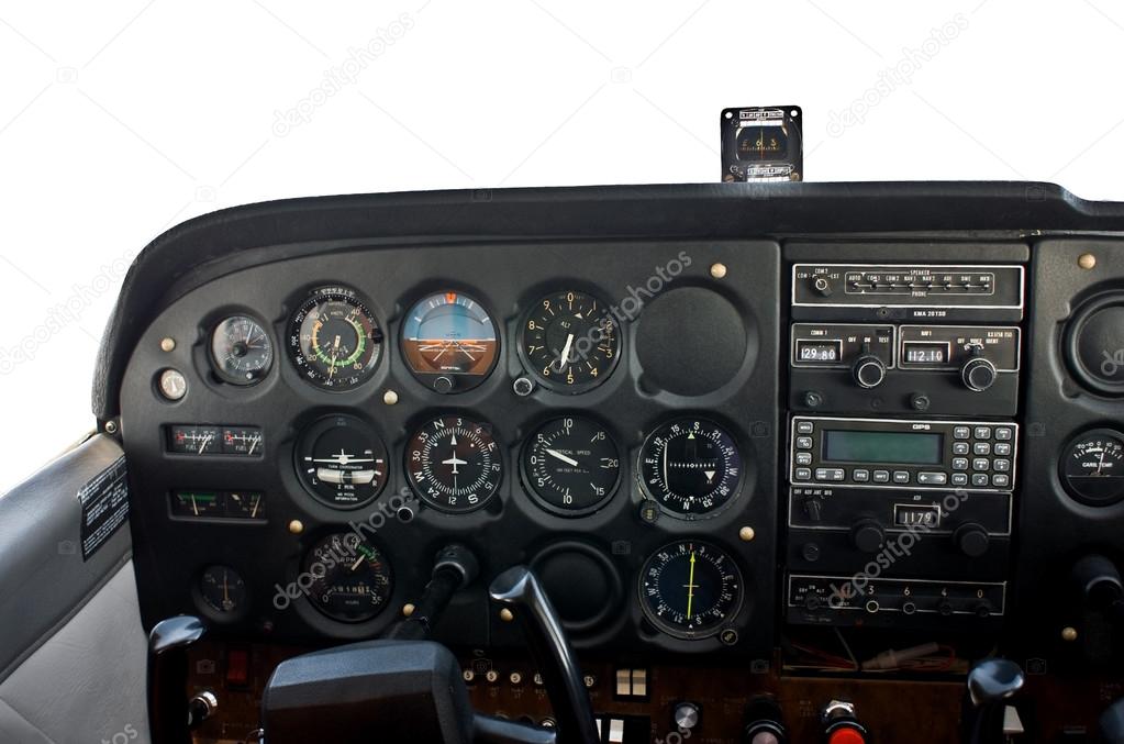 Cockpit of light, private airplane — Stock Photo © airphotogr #24264513