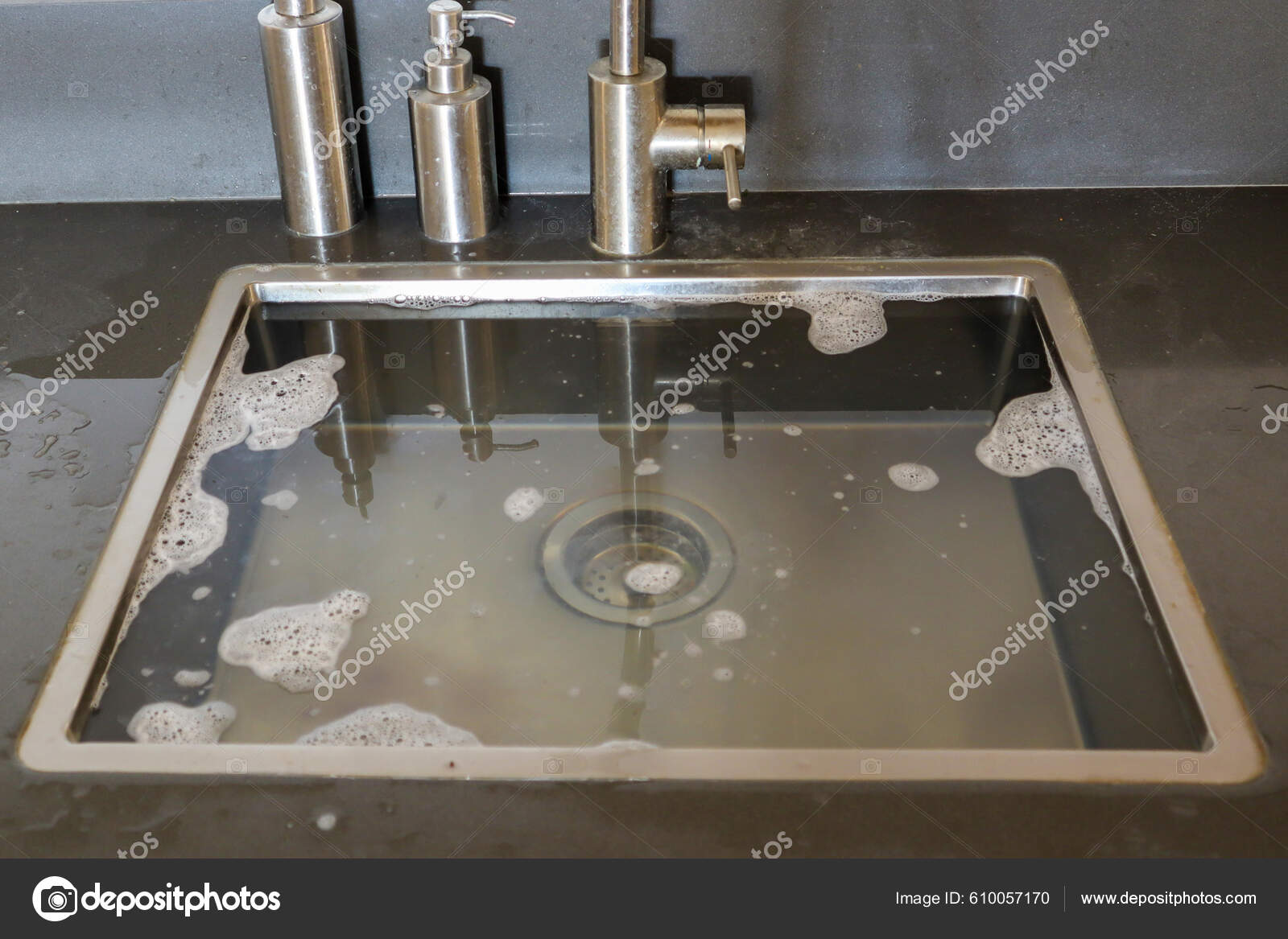 Overflowing Kitchen Sink