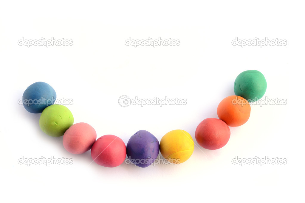 Set of plasticine on white background Stock Photo by ©Jcomp 37773463