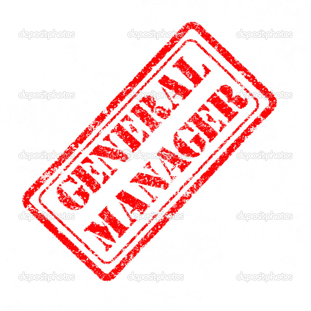 General Manager Rubber Stamp — Stock Photo © Jcomp #43551827