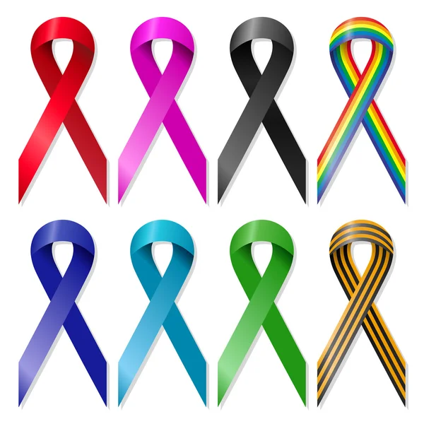 30 Rainbow cancer ribbon Vector Images | Depositphotos