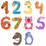 Animals like numbers Stock Vector Image by ©nkiseleva1.gmail.com #106168302