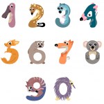 Animals like numbers Stock Vector Image by ©nkiseleva1.gmail.com #106168302