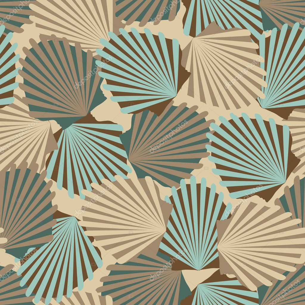Vector seamless vintage pattern with colorful shells Stock Vector Image ...