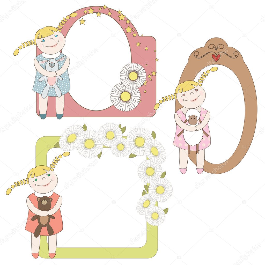 Collection of children frames Stock Vector Image by ©Marfusha #27995357