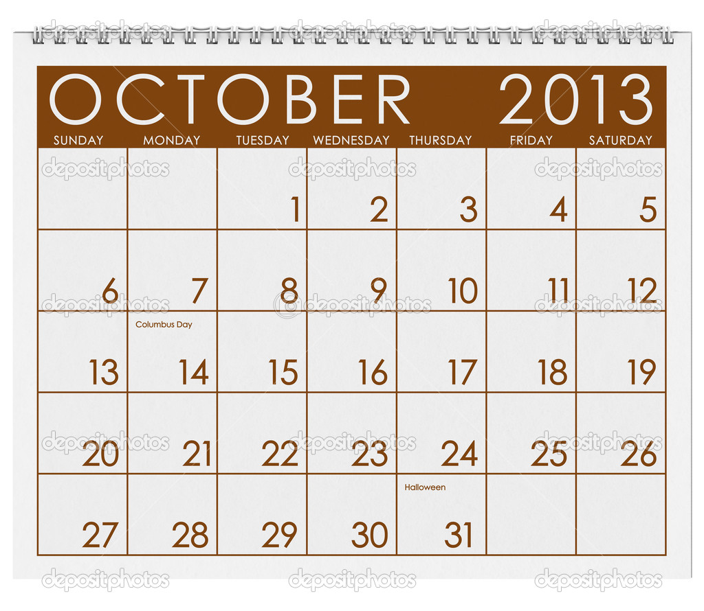 Calendario Octubre 2013