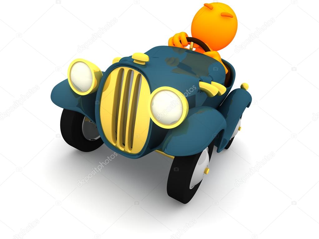 3d Guy: Man Ready to Road Rage Stock Illustration by ©sjlocke #35812817