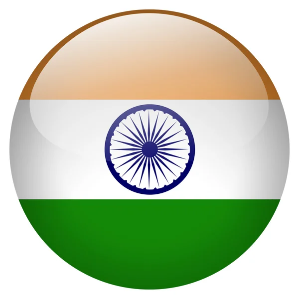 India flag button — Stock Vector © pockygallery #13563971