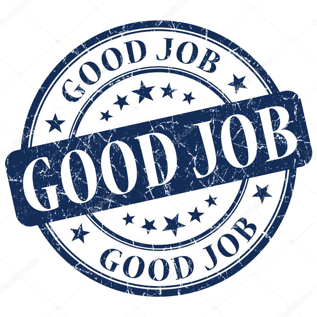 Good Job Blue Stamp — Stock Photo © Aquir014b #29728087