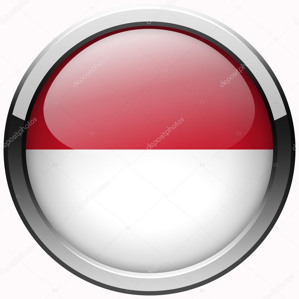 Indonesia flag gel metal button — Stock Photo © Aquir014b #32592831