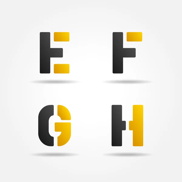 Efgh red stencil letters Stock Vector Image by ©Aquir014b #34294057