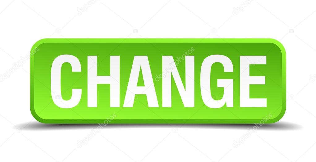 Change green 3d realistic square isolated button Stock Vector Image by ... Change green 3d realistic square isolated button Stock Vector Image by ...
