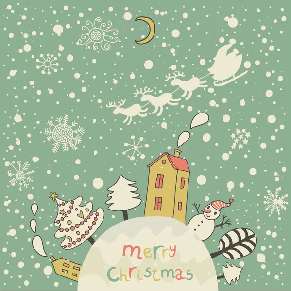 Merry Christmas. Cartoon vector background for nice backgrounds and ...