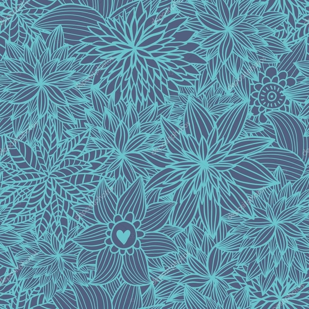 Floral seamless pattern in vector Stock Vector by ©smilewithjul 25015791