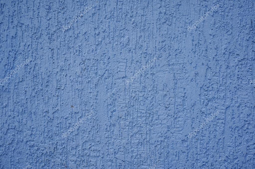 The texture of the blue plaster on the wall — Stock Photo ...