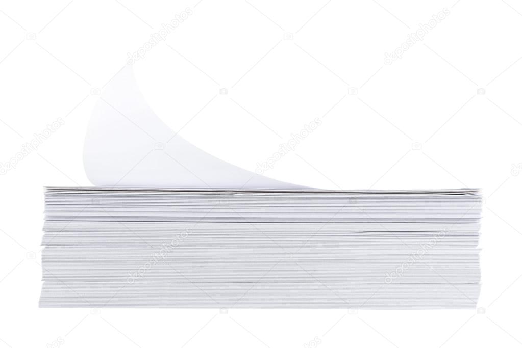 Stack of a4 size white paper sheet — Stock Photo © exopixel #26740917